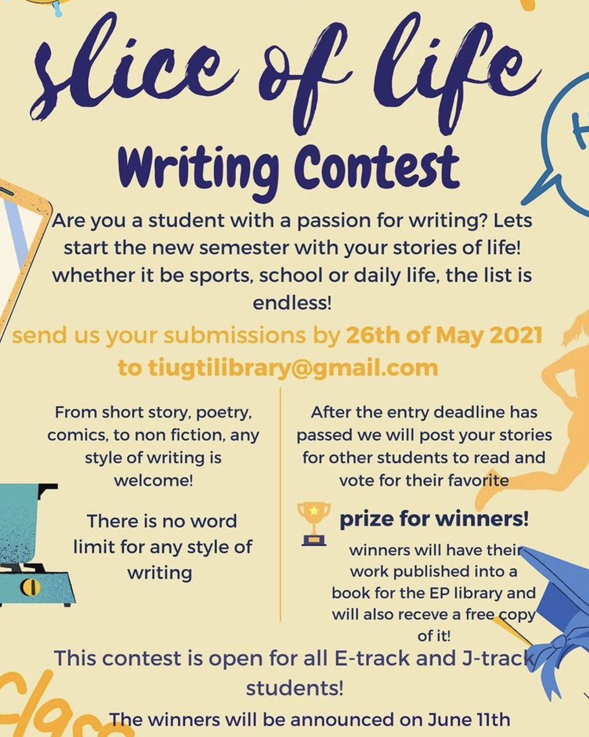 Slice of Life Writing Contest – Times Of TIU